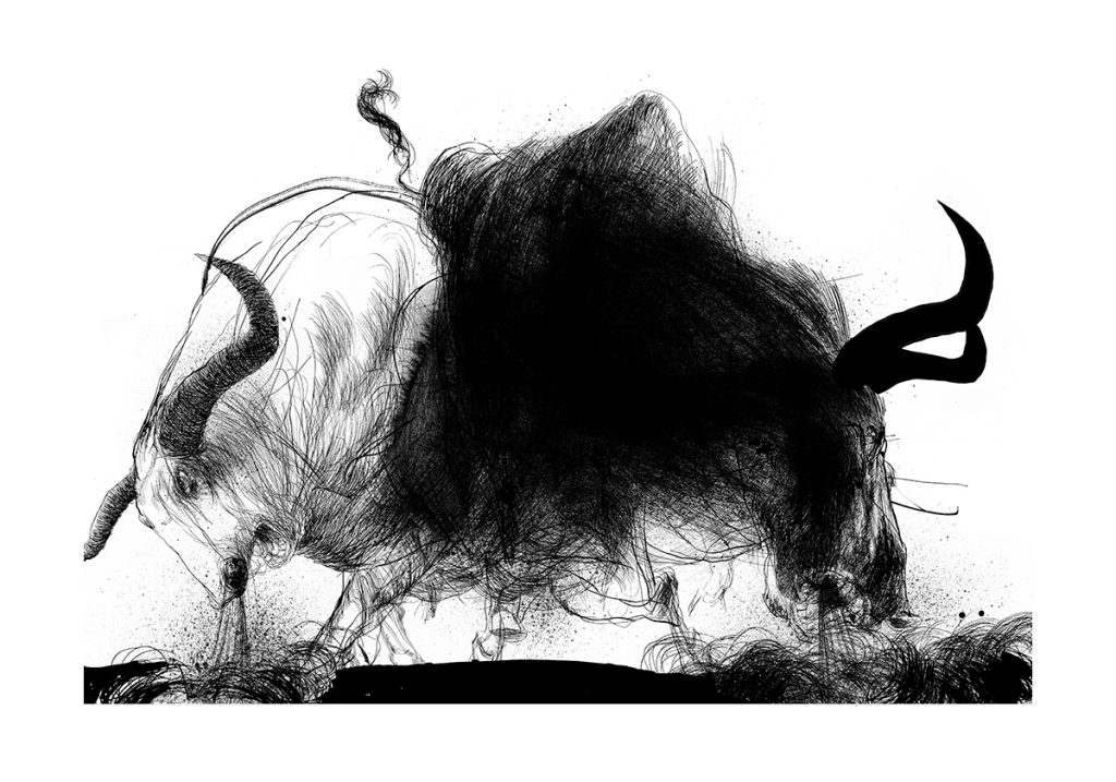 Fire breathing Oxen of Colchis - PrintSin